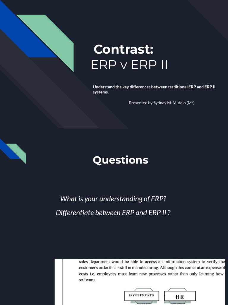 Contrast - ERP V ERP II - 08 August 2024 | PDF | Enterprise Resource ...