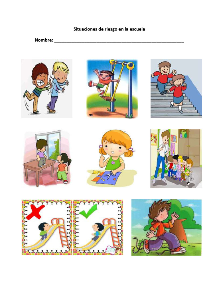 Situaciones de Riesgo en La Escuela | PDF