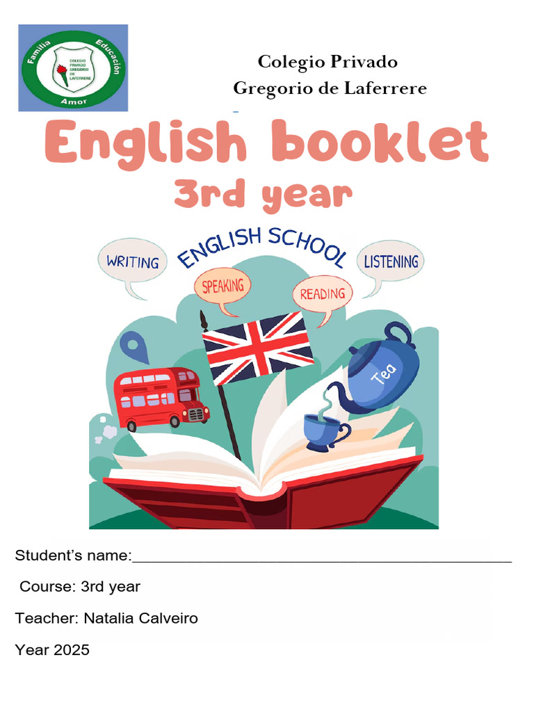 English Booklet 3rd Year PDF | PDF | Comunicación humana | Aprendizaje