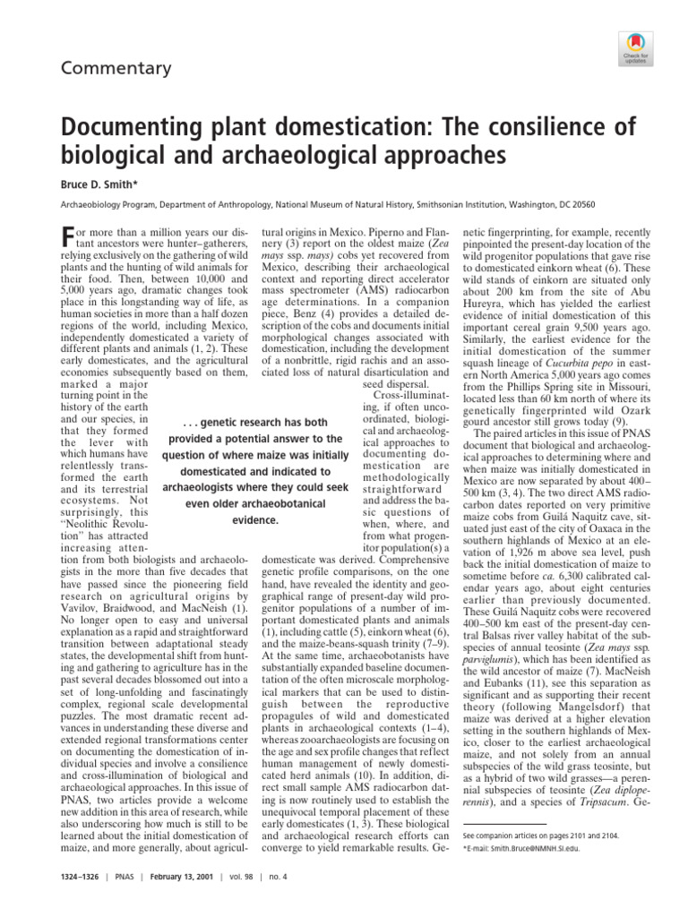 Plant Domestication Insights: Maize Origins | PDF | Cucurbita | Maize