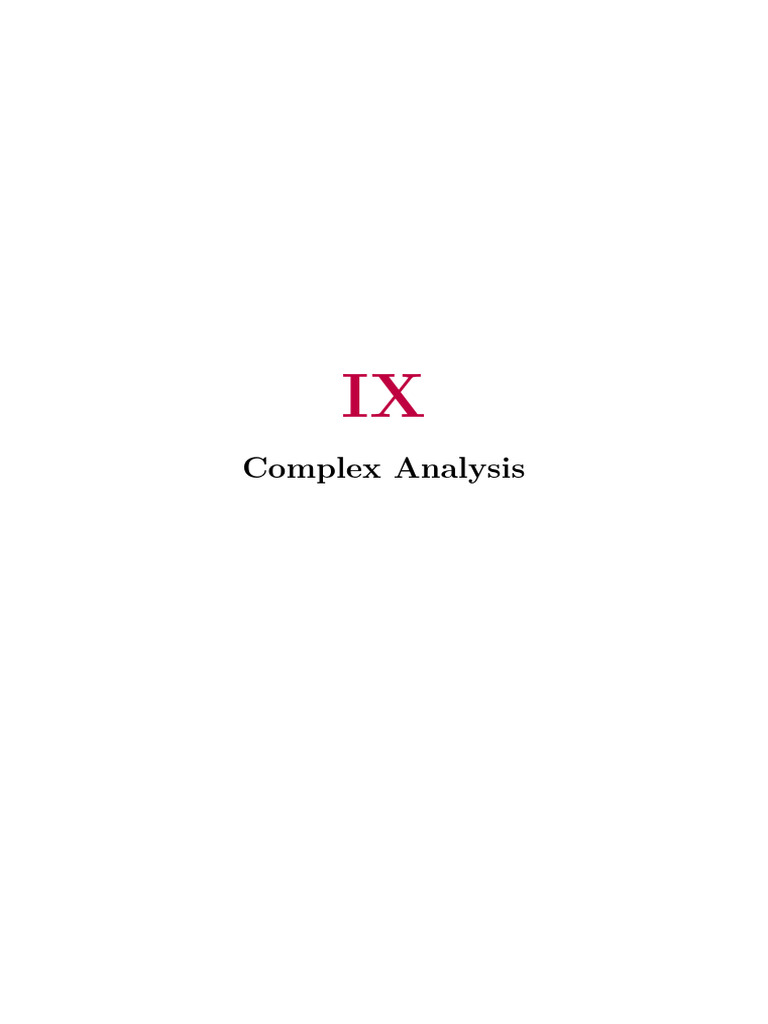 Part 09 Napkin Complex Analysis | PDF | Holomorphic Function | Complex Analysis
