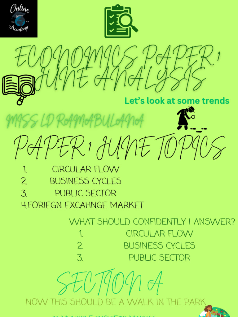 ECONOMICS PAPER 1 JUNE ANALYSIS | PDF | Business Cycle | Multiplier ...