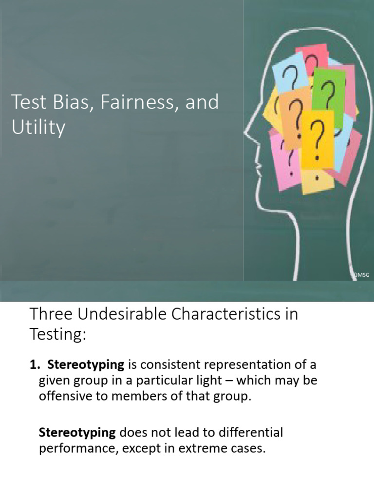 Understanding Test Bias and Fairness | PDF | Bias | Psychometrics
