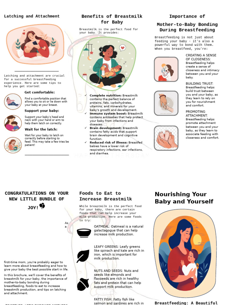 Breastfeeding Brochure | PDF | Breastfeeding | Breast Milk