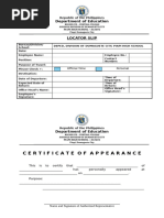 DepEd Locator Slip Template | PDF | Government