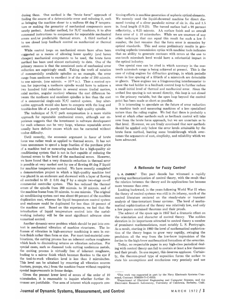 (1972)Zadeh, Lofti A. - A Rationale for Fuzzy Control | PDF | Optics ...