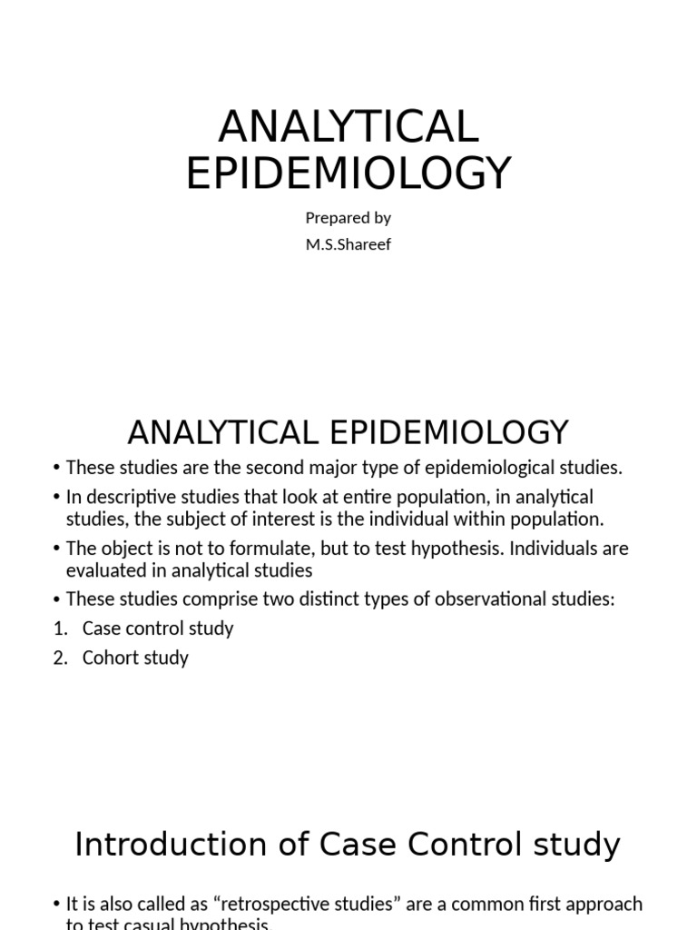 Case Control & Cohort Study | PDF | Epidemiology | Cohort Study