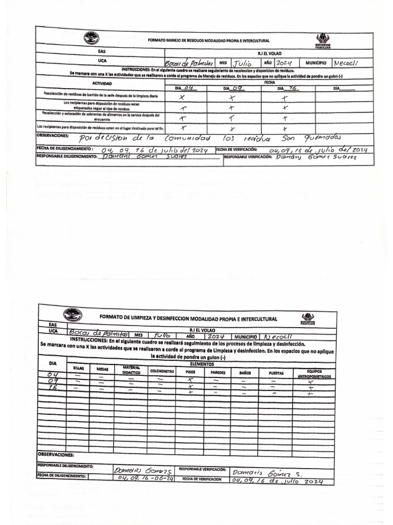 Form - PSB - Bocas de Palmitas | PDF