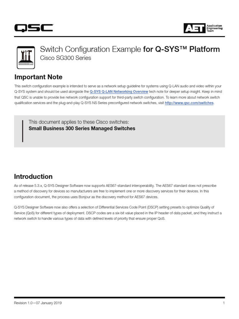 q_dn_qsys_cisco_sg300_sce | PDF | Computer Network | Ip Address