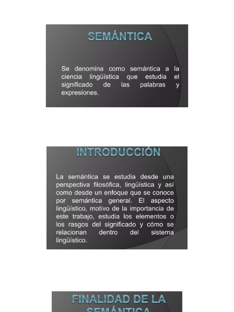 Semantica | PDF