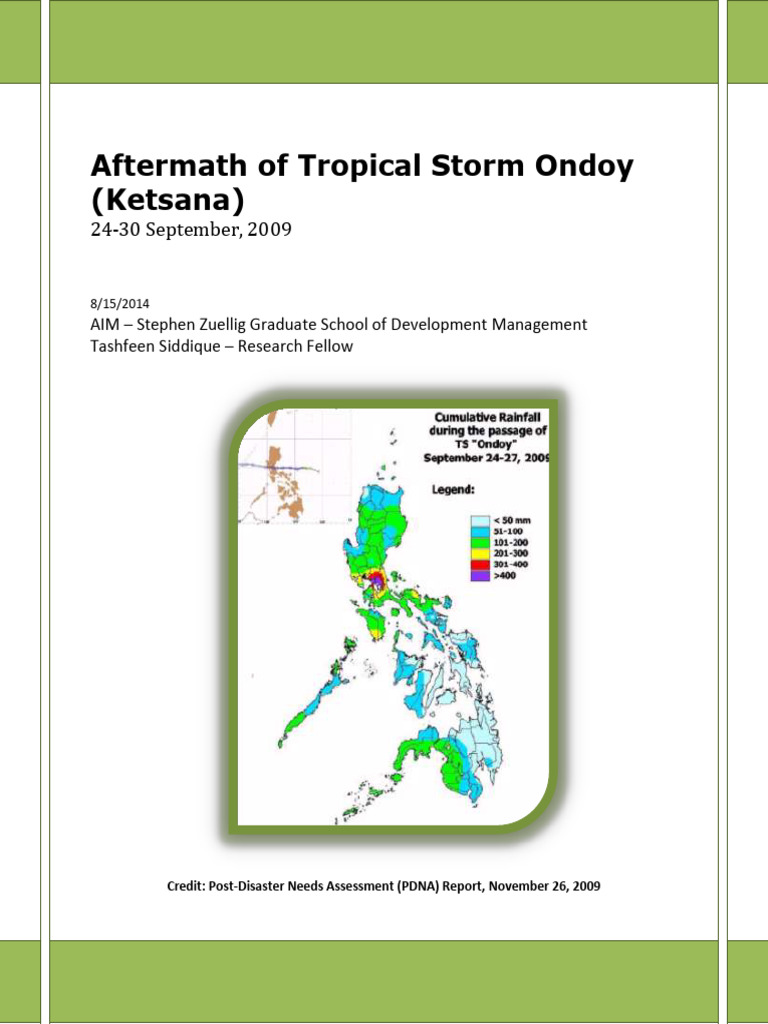 Aftermath of Typhoon Ondoy Analysis | PDF | Tropical Cyclones ...