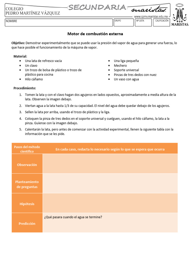 Motor de combustión externa | PDF