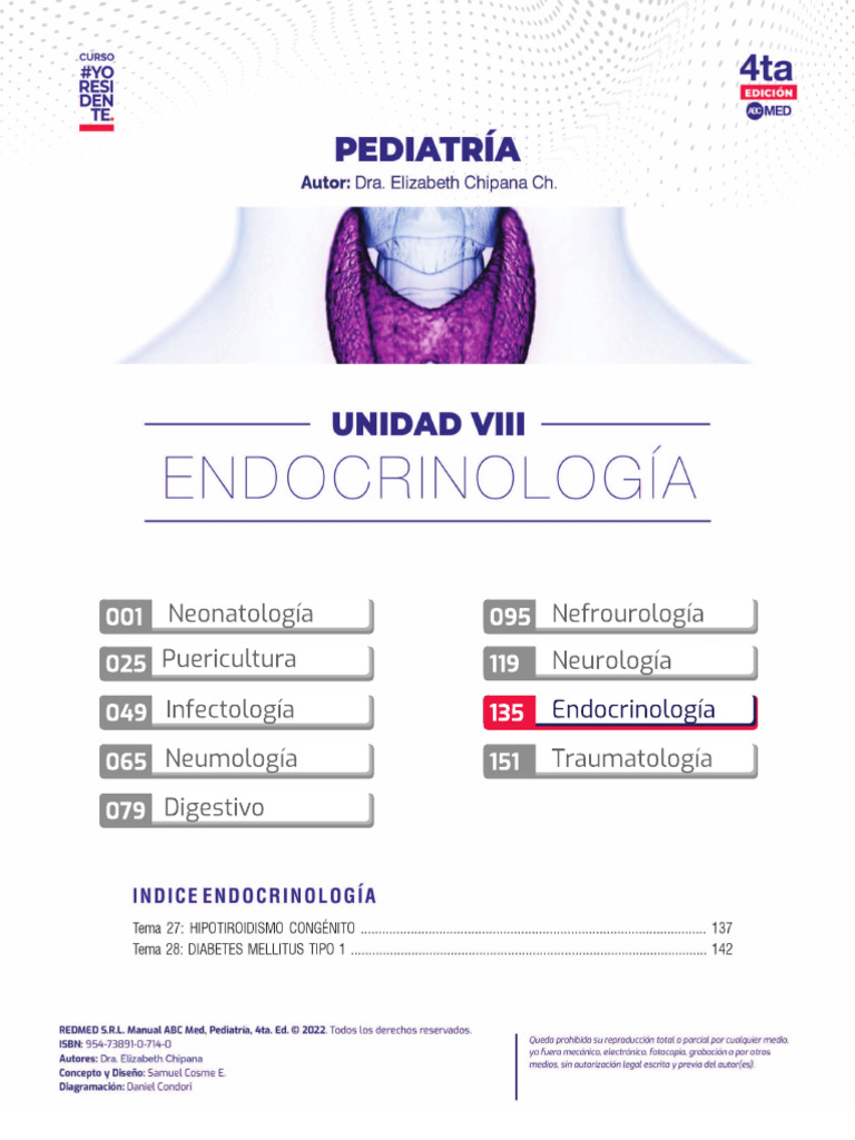 Pedia-Endocrinologia-Rmd Uni 8 | PDF