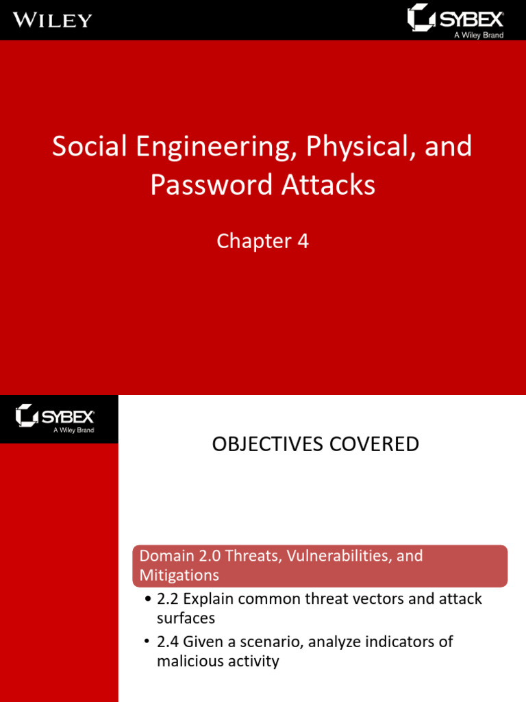 Social Engineering and Password Attacks | PDF