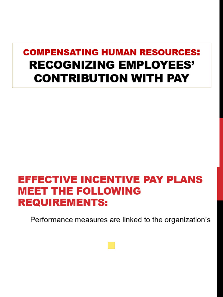 Effective Incentive Pay Strategies | PDF | Piece Work | Incentive