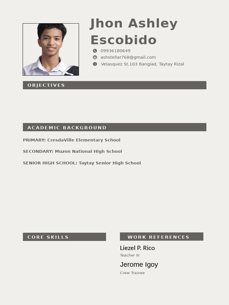 Template Resume | PDF
