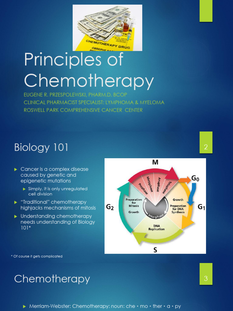 Principles of Chemotherapy Explained | PDF | Chemotherapy | Medical ...