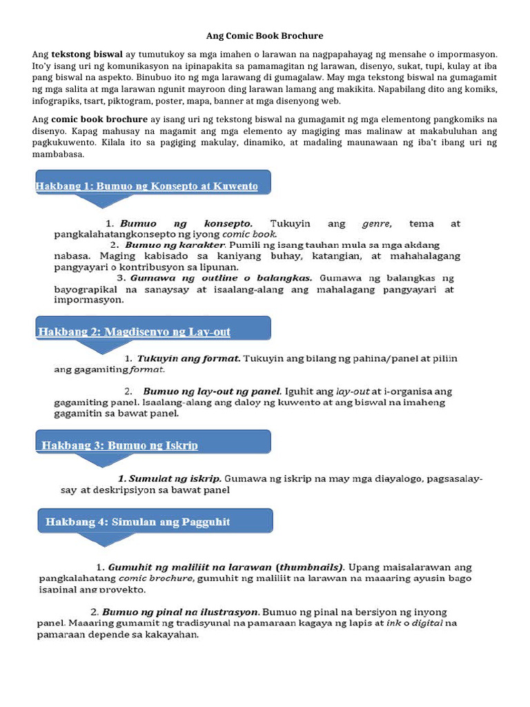 Ang Comic Book Brochure | PDF