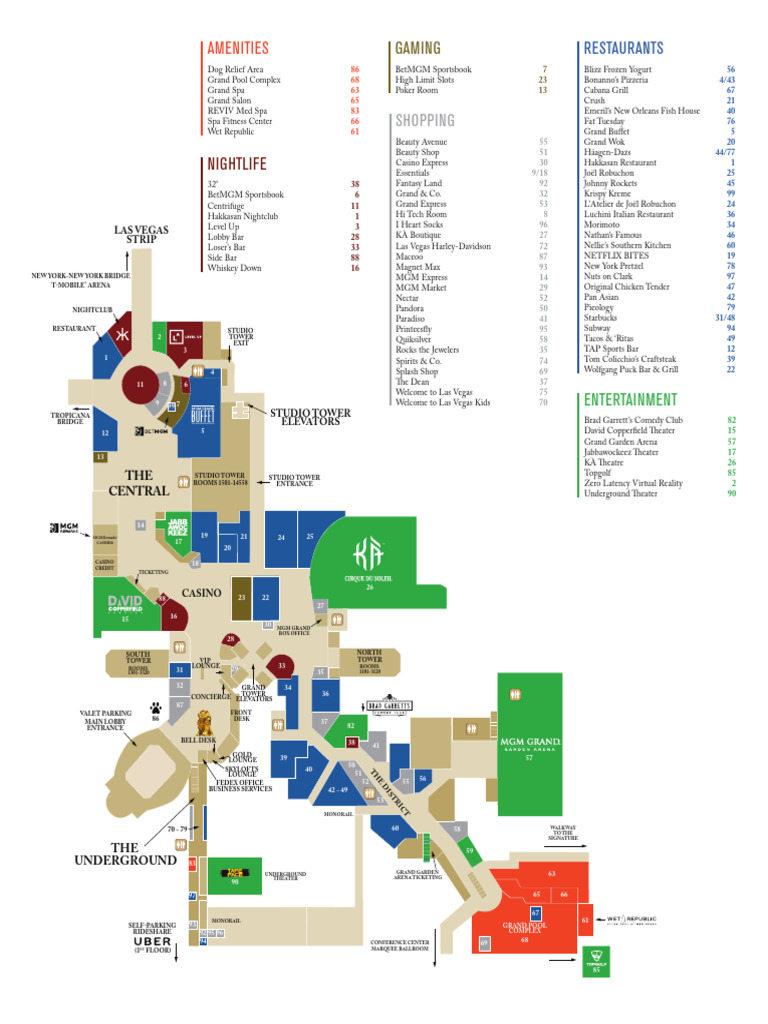MGM Grand Property Map | PDF