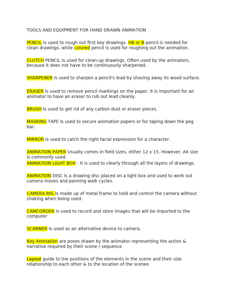 BASIC ANIMATION | PDF | Drawing | Animation