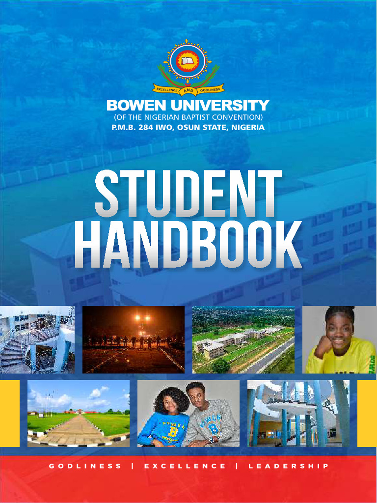 Bowen University Student Handbook | PDF | Libraries | Identity Document