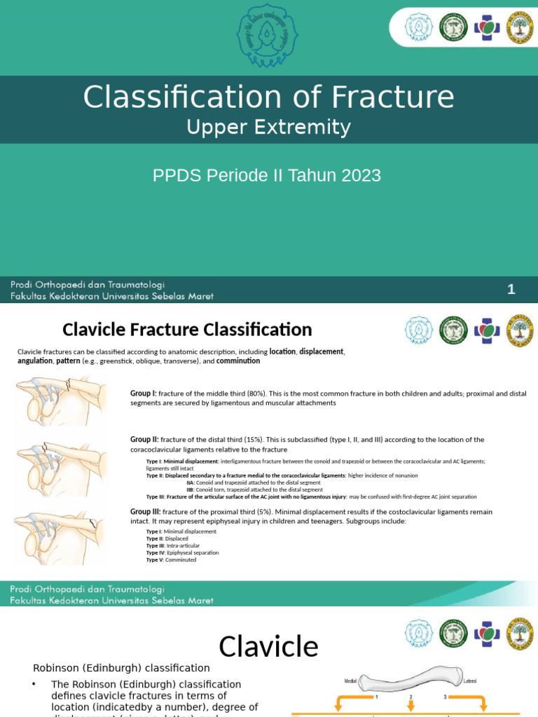 Comprehensive Fracture Classification Guide | PDF | Injury | Joints