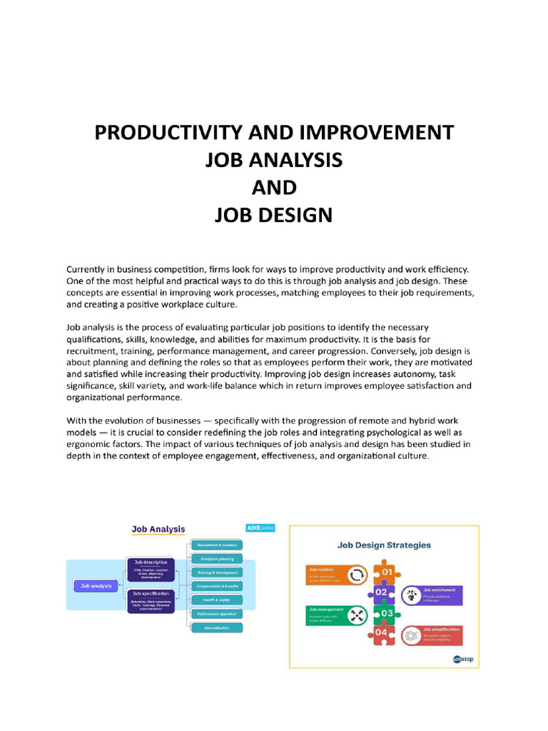 Job Analysis and Job Design | PDF