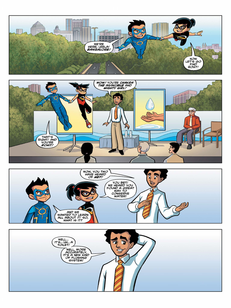 A Comic About The Global Goals and Sanitation For Worlds Largest Lesson India Featuring Chakra ...