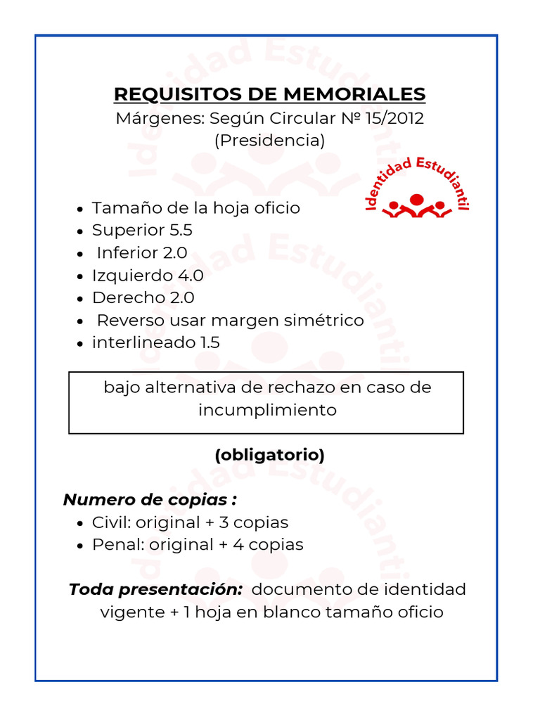 Formato para Memoriales | PDF