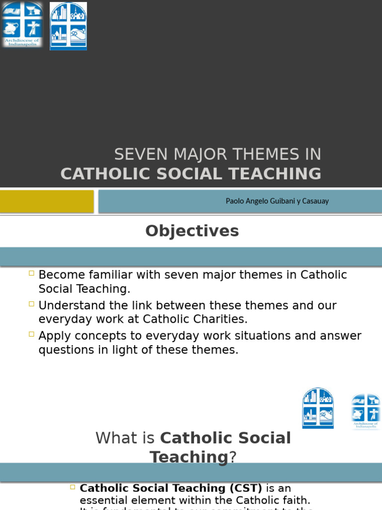 Life Dignity of The Human Person | PDF | Catholic Social Teaching | Dignity