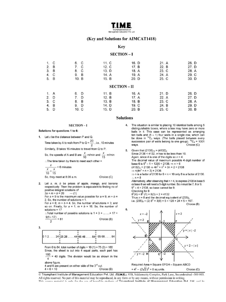 AIMCAT - 38 SOLUTION | PDF