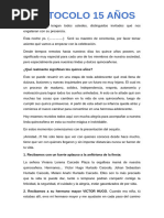 Protocolo 15 Años | PDF | Ceremonias