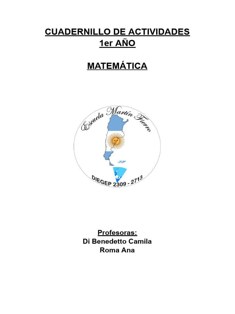 Cuadernillo 1ro | PDF | Exponenciación | Teoría de los números