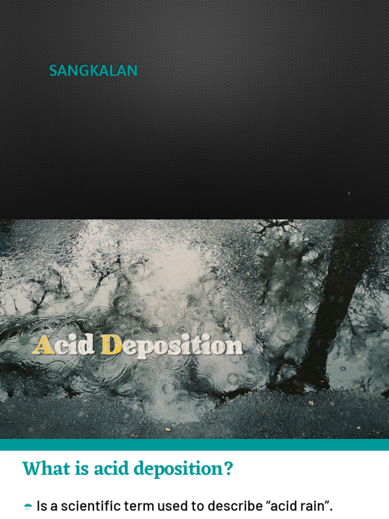 3. Acid Deposition | PDF | Ocean Acidification | Soil