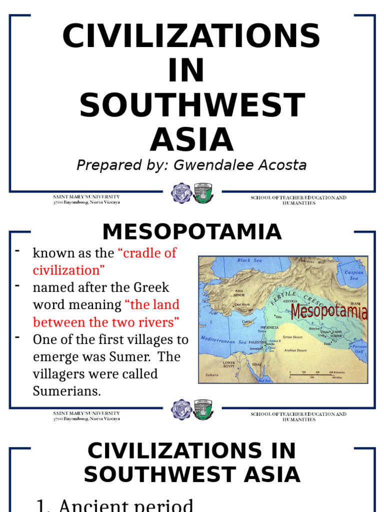 Ancient Civilizations of Southwest Asia | PDF | Babylonia | Achaemenid ...