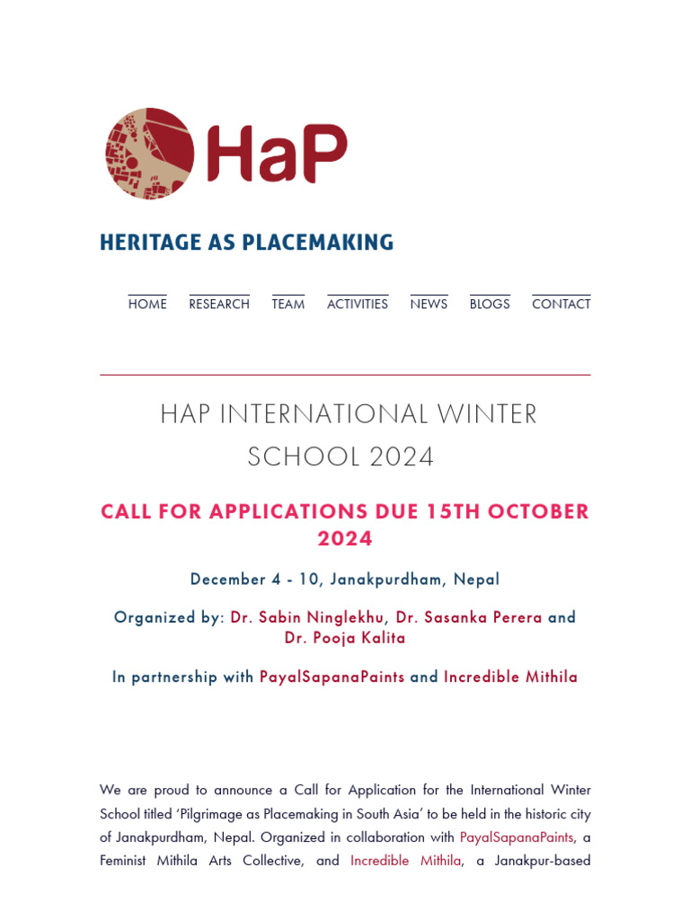 Winter School 2024 HaP | PDF | Sita | Rama