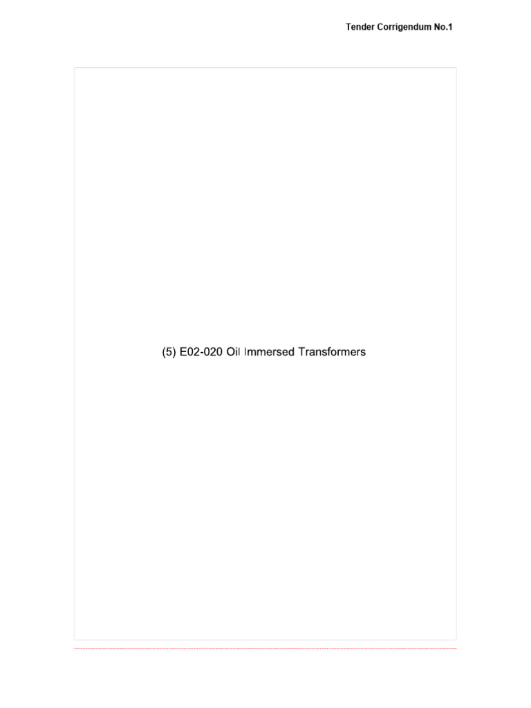 Transformer Specification | PDF
