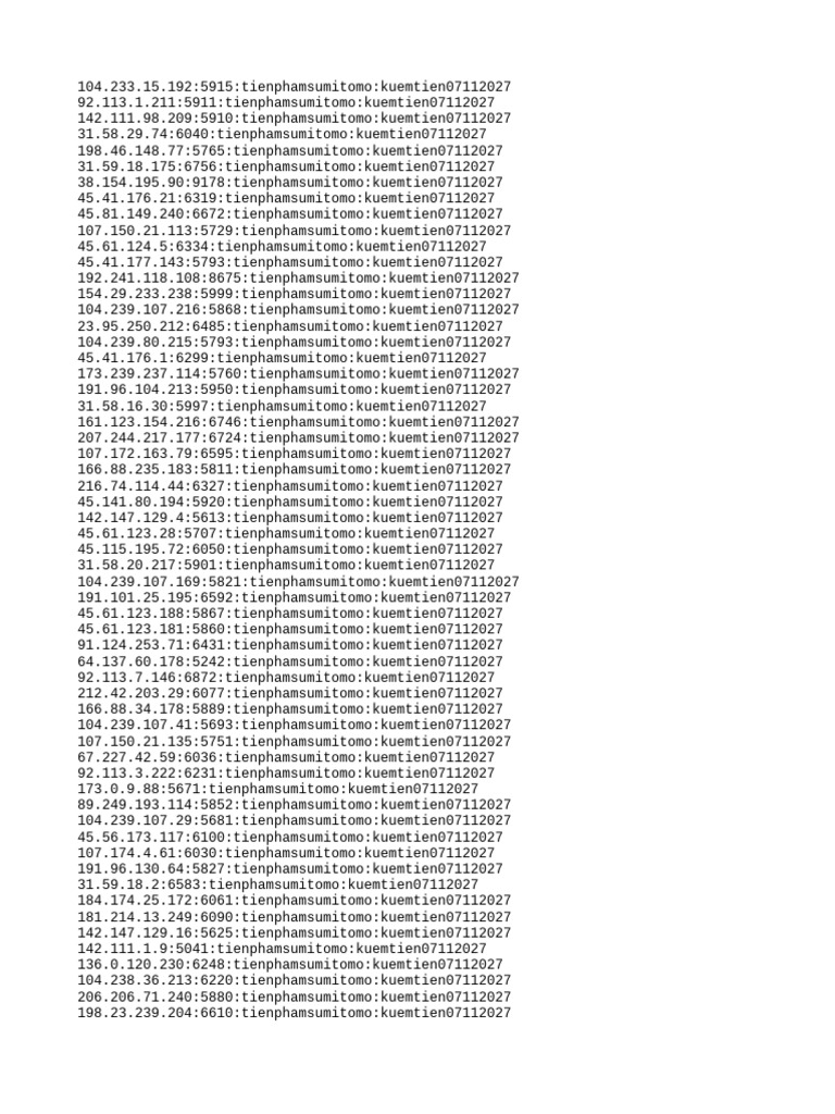 Webshare 250 Proxies 2 | PDF