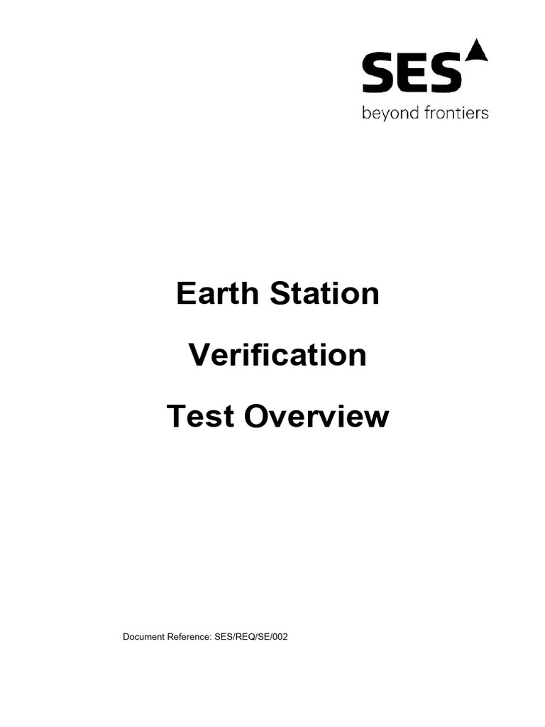 Earth Station Verification | PDF | Spectral Density | Bandwidth (Signal ...