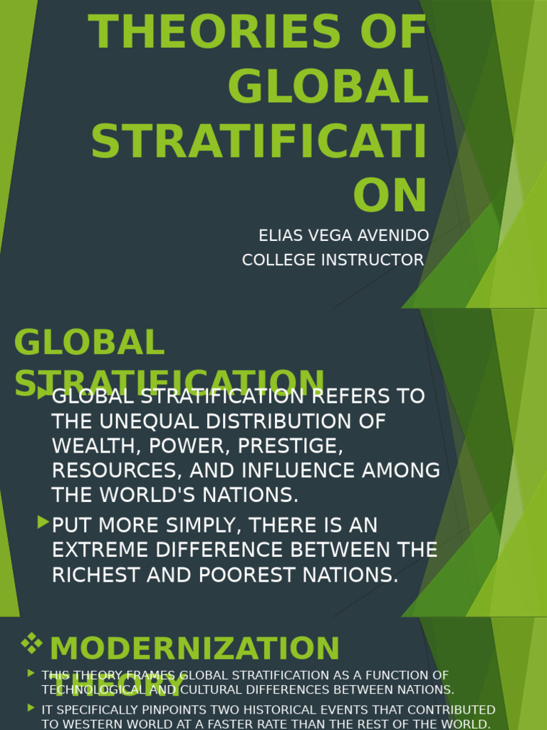 Theories of Global Stratification | PDF | Modernization Theory | World ...