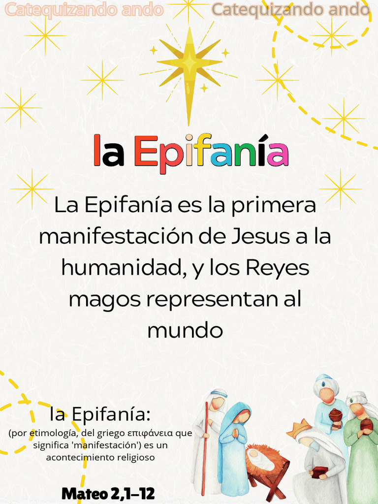 La Epifanía y los Reyes Magos | PDF | Reyes Magos | Natividad De Jesus