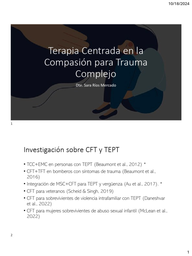 CFT para Trauma 2024 - 241019 - 080130 | PDF | Las emociones | Trauma ...