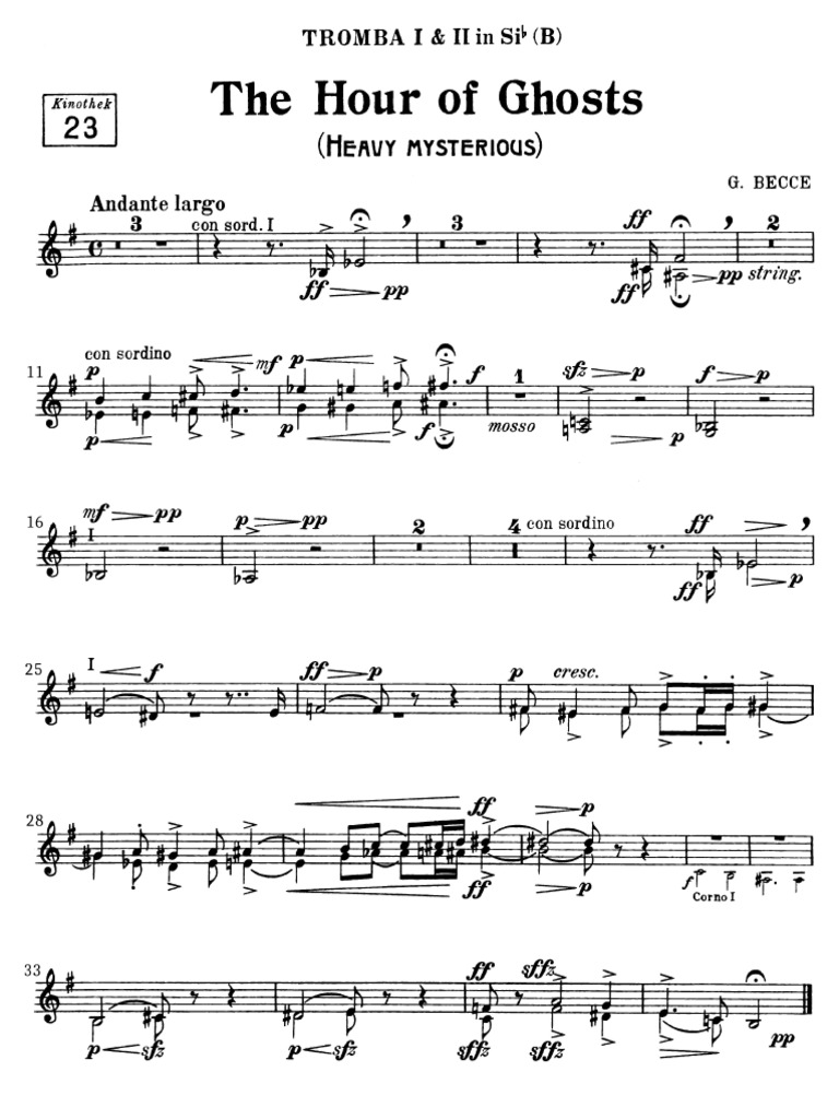 BecceG Hour of Ghosts Trumpets | PDF