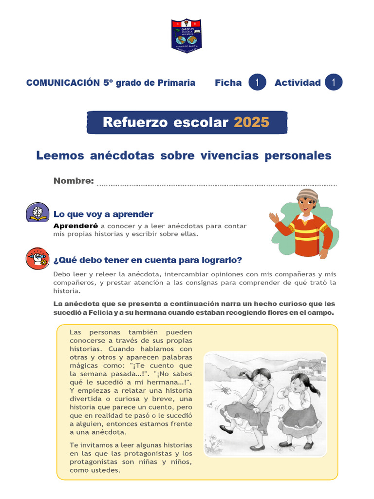 Ficha3 3grado Comunicacion Ivciclo | PDF