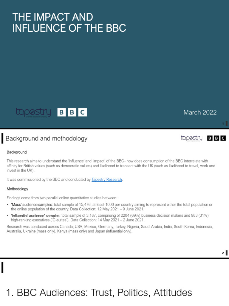 Research The Impact and Influence of The BBC | PDF | United Kingdom | Bbc
