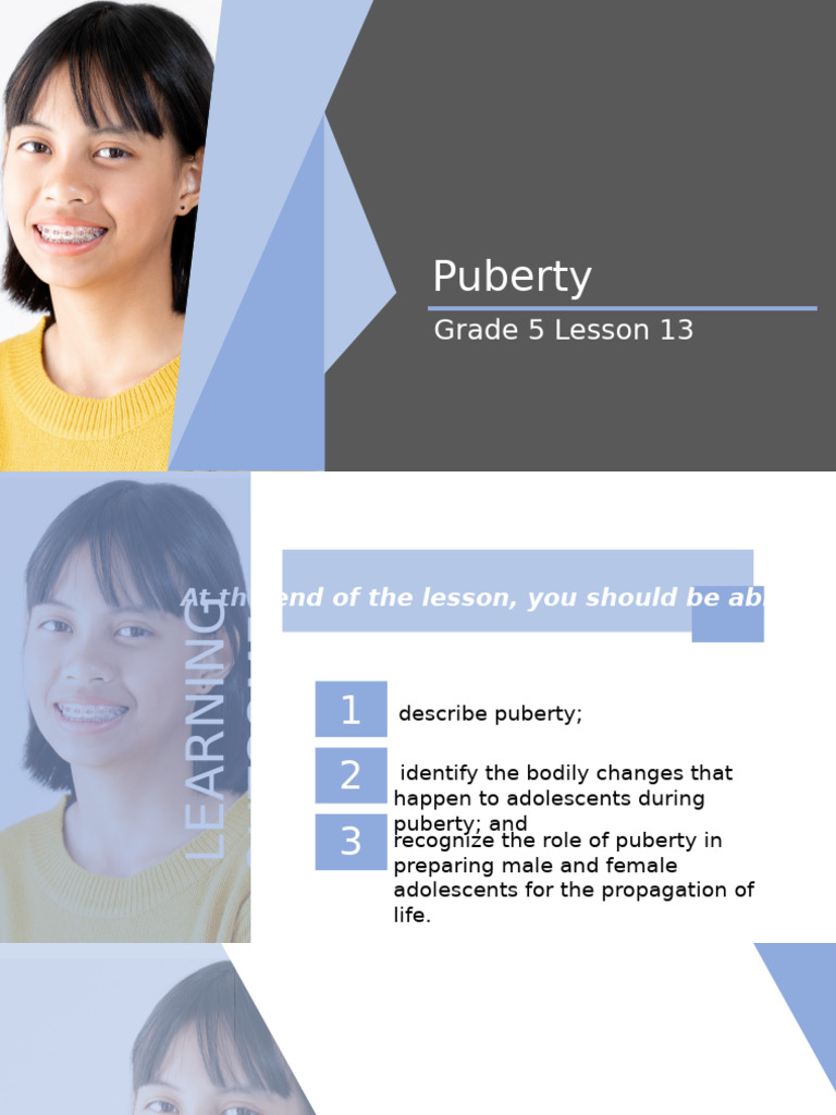 ST Grade 5 Lesson 13 | PDF | Puberty | Adolescence