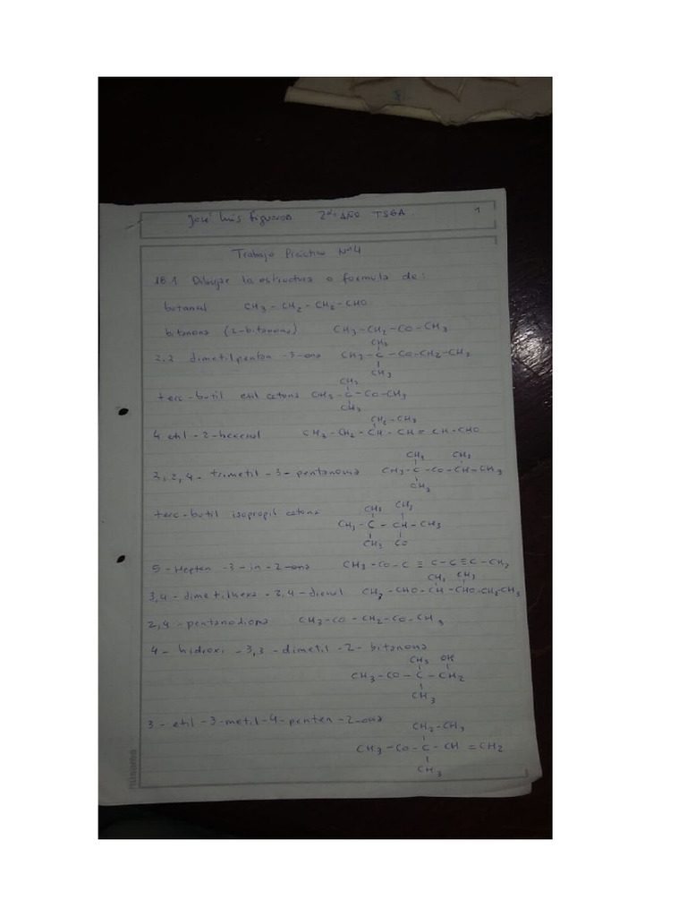 TPN°4 Qumica Organica | PDF