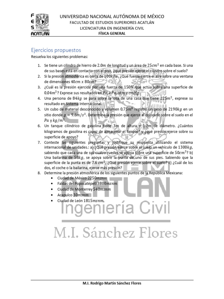 1.5 Ejercicios propuestos | PDF