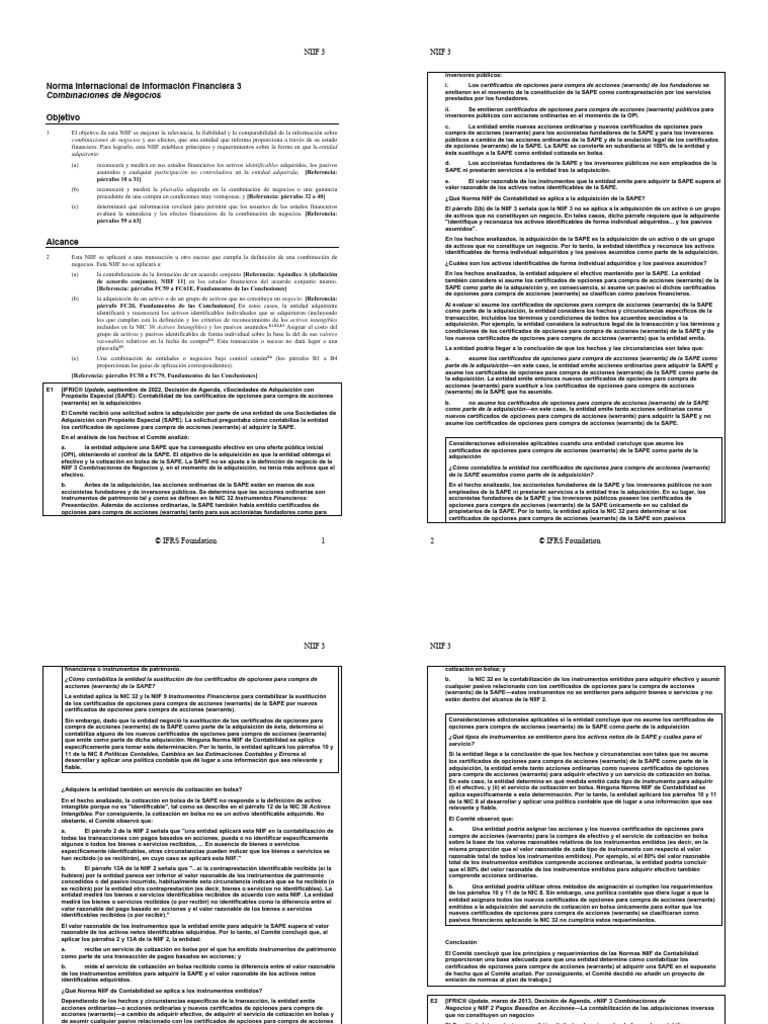 Niif 3 Prin | PDF | normas internacionales de INFORMACION FINANCIERA ...