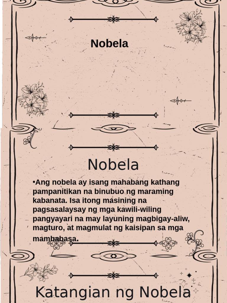Nobela | PDF